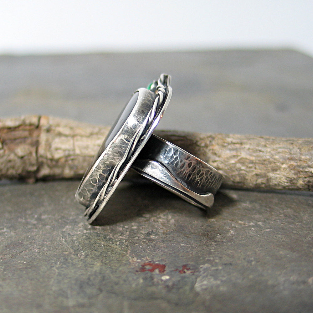 Sterling Silver Labradorite Ring - Light from the Depths – Lavender ...