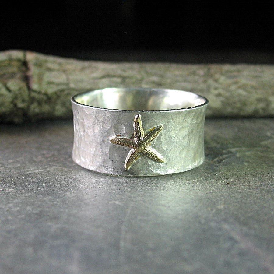 Sterling Silver Starfish Ring - Tidepool Starfish – Lavender Cottage ...