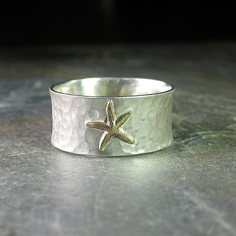 Sterling Silver Starfish Ring - Tidepool Starfish – Lavender Cottage ...